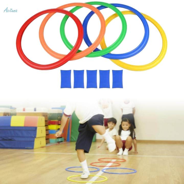Hopscotch Rings Game with Connectors for Teens Boys Girls Indoor and ...