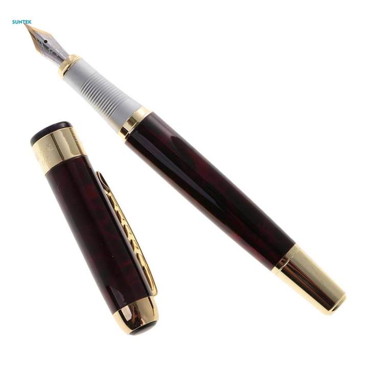 Jinhao Refill Red Fountain Pen Fine Nib Practice Graduation Ceremony ...