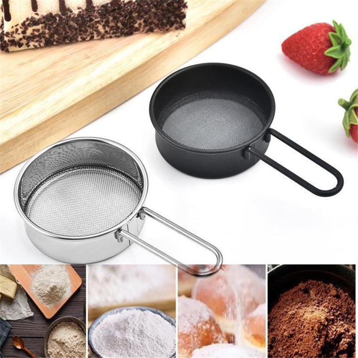 Sugar Handheld Stainless Steel Sieve Stainless Steel Sieve Coffee ...