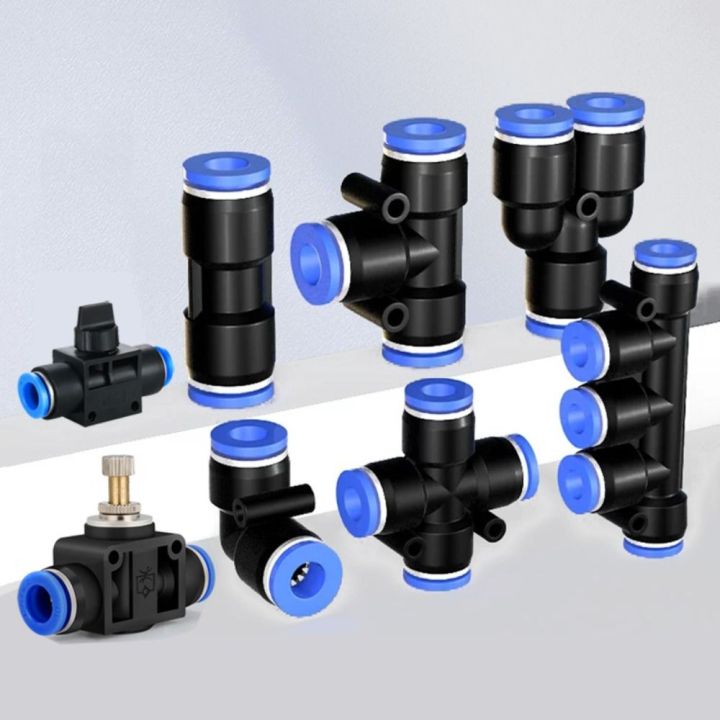 Pu/Pv/Pk/Pe/Py/Pm/Sa 4mm/6mm/8mm/10mm/12mm Plastic Pneumatic Auxiliary ...