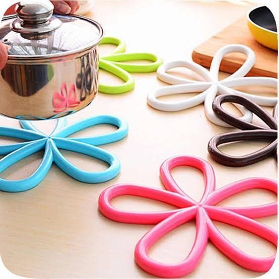 WEO Silicone Flower Hot Pot Mat/Stand Heat Resistant Mat For Protect ...