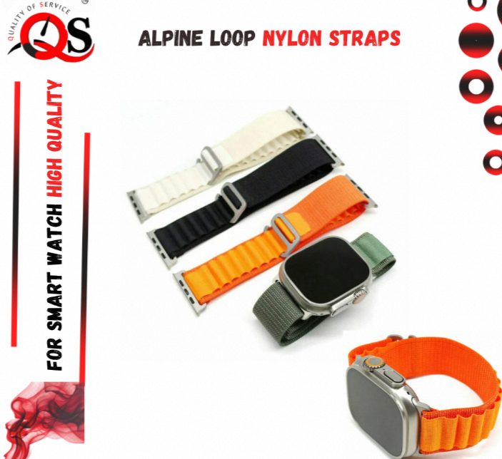 Alpine loop Nylon Straps for 42-44-49 & 45mm For Smart Watch -High ...