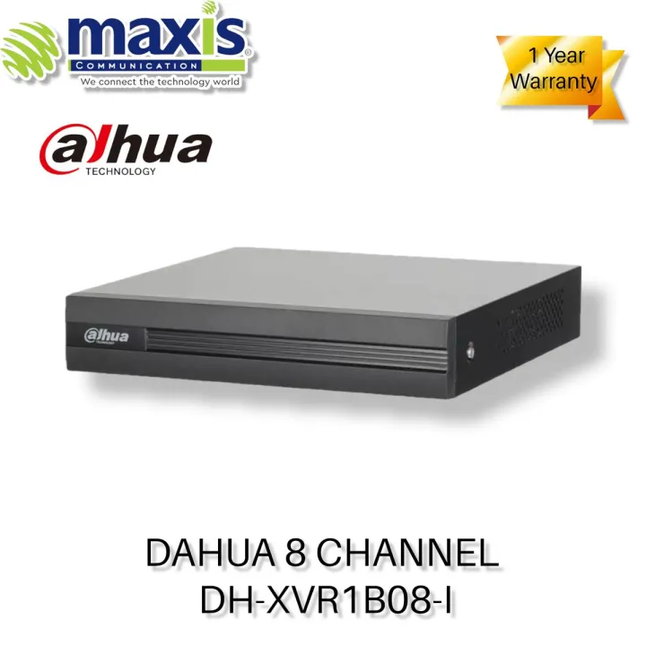 DAHUA XVR1B08-I 8 Channel Penta-brid 1080N/720p Cooper 1U 1HDD WizSense Digital Video Recorder ...