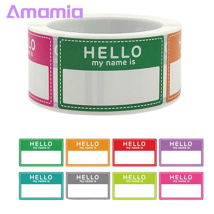Amamia Name Stickers Adhesive Self-adhesive Kids Toy Name Labels | Daraz.pk