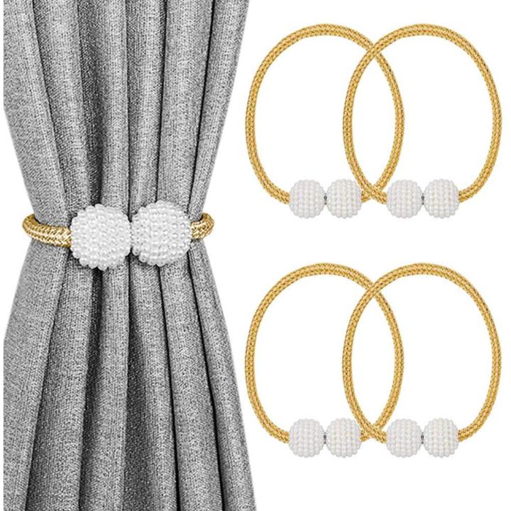 2 pieces (Pair) Magnetic Curtain Tieback Tie Backs Holdbacks Buckle ...