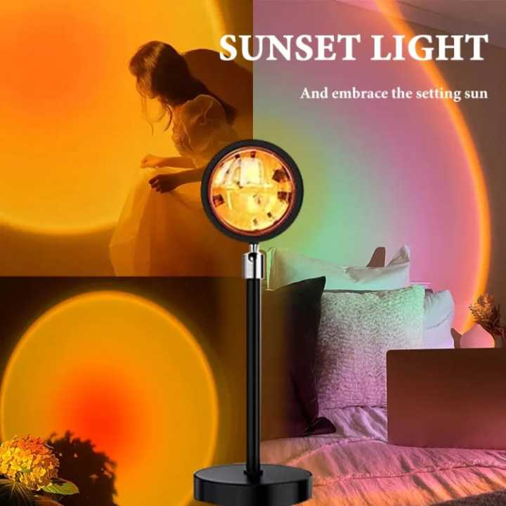 New High Quality Sunset Projector Lamp LED Sunset 180 Degree Rotation ...