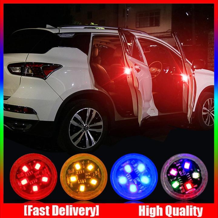 Car LED Door Warning Lights Wiring-free Modification Safety Anti ...