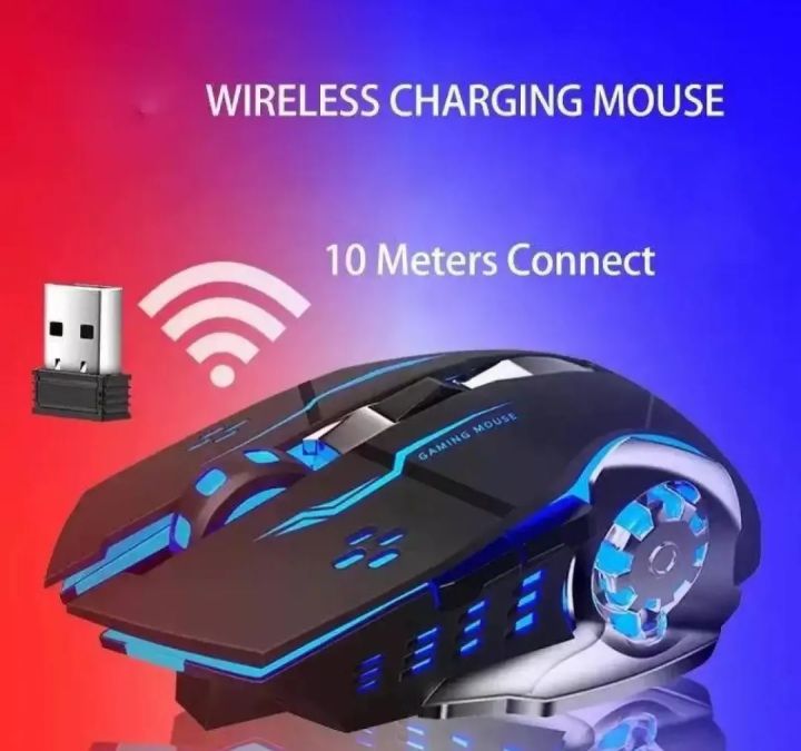 T2 Rechargeable Wireless Gaming Mouse | 2.4GHz Mechanical Silent Click ...