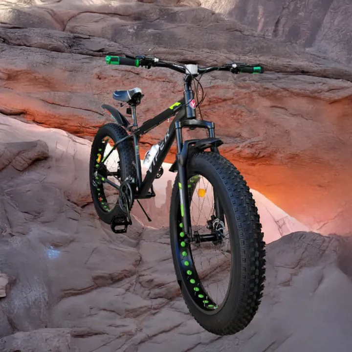 VIPER FAT BIKE FULL ALMUNIUM LIGHT WEIGHT FRONT SHOCKS FRONT BACK GEARS FRONT BACK DISK BREAK SIZE 26 BRAND NEW BOX PACK Daraz.pk