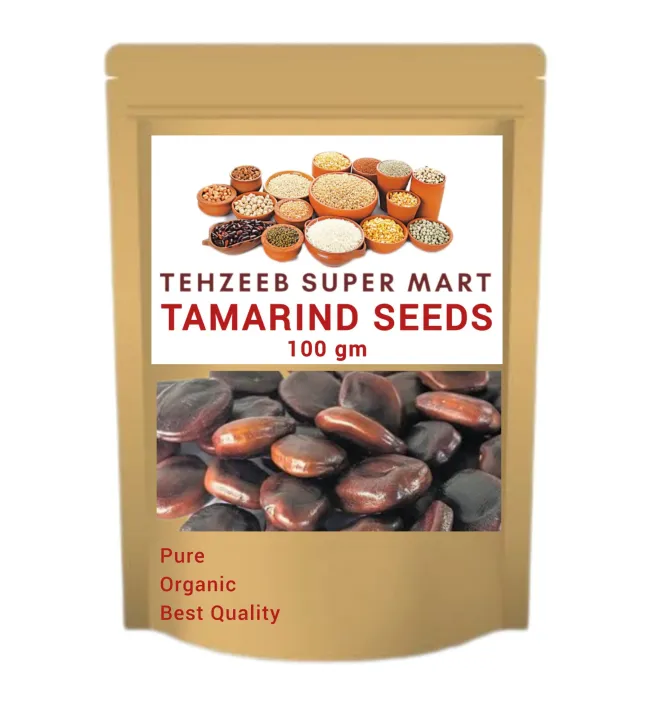 Tamarind Seeds | Tamar Hindi | Qarse Kamar | تمر ھندی | wt 100 gm ...