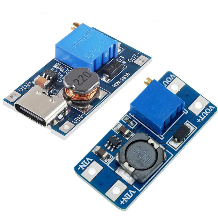Type C MT3608 2A Adjustable Step-Up Voltage Converter Module mt3608 DC ...