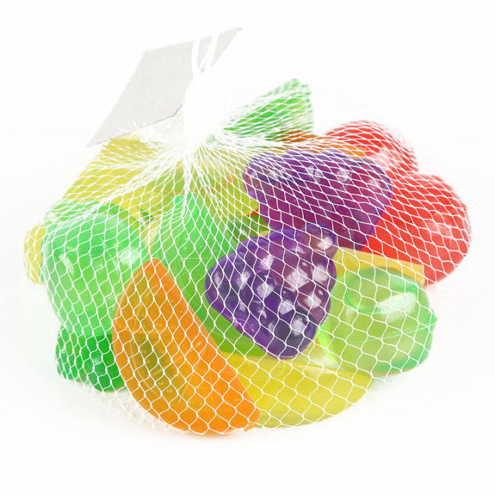Colorful Reusable Fruit Shaped Ice Cubes for Drinks Freezable PE ...