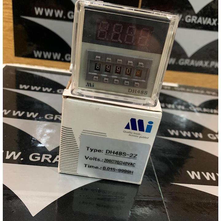 Digital timer Dh48s-2z MI 220vac milti ranger 8 pin with base | Daraz.pk Digital timer Dh48s-2z MI 220vac milti ranger 8 pin with base | Daraz.pk