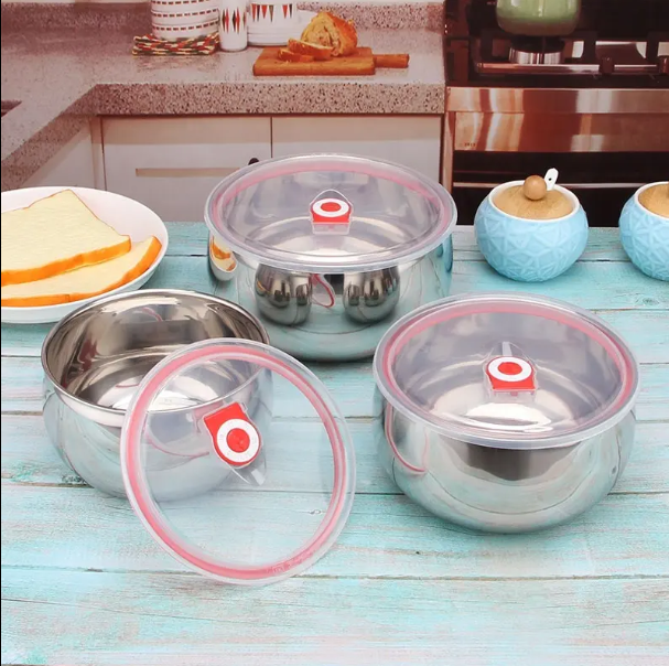3 PCS Boxes Sample Box Food Containers with Lids Stainless Steel ...