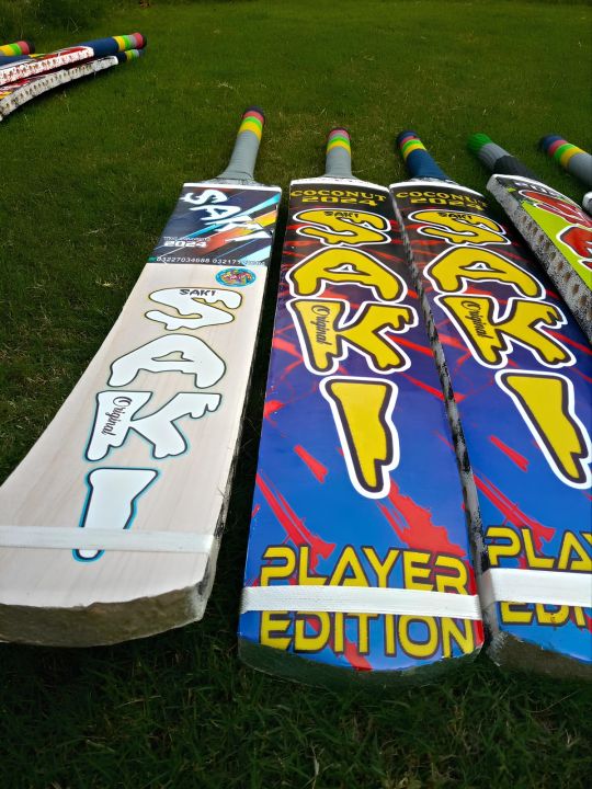 Tape ball Cricket Bat, Saki, JD, Professional Cricket bat Thick Bottom ...