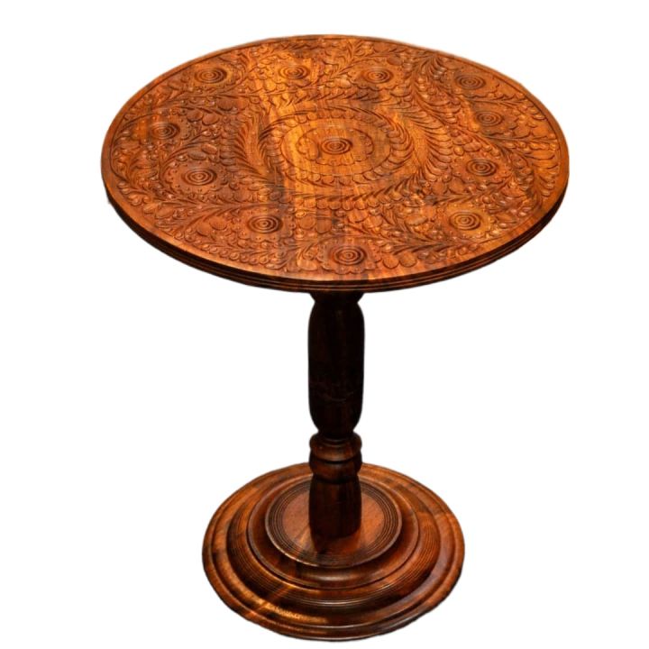 Hand Carved Wooden Coffee Table, Premium Quality/ Multipurpose Table ...