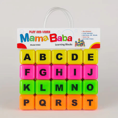 ABC Early Learning Alphabet Blocks for Kids | 20 Pcs Educational ...
