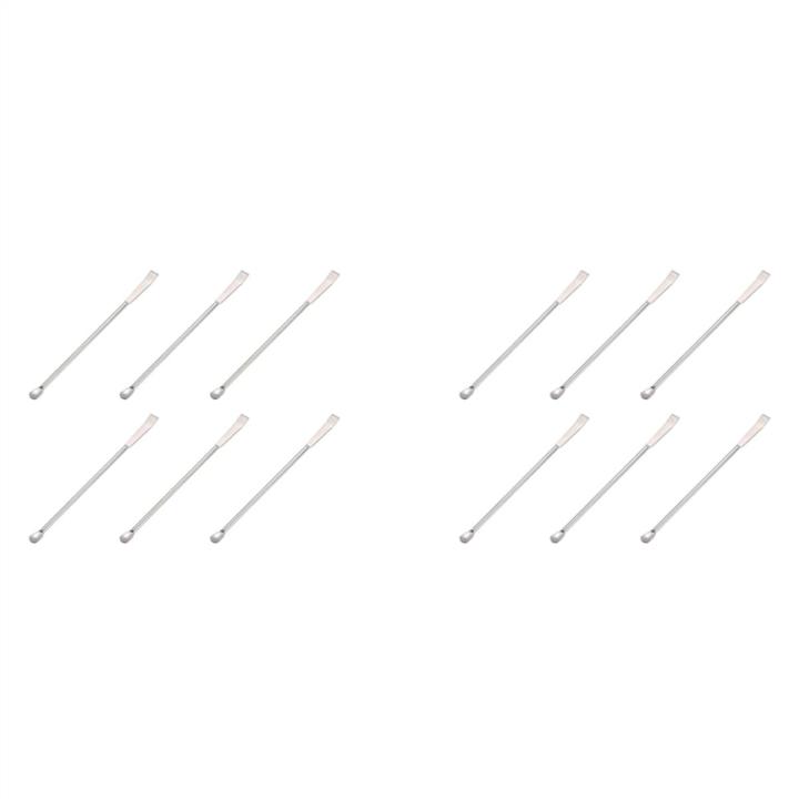 Lab Mini Scoop 12 PCS Stainless Steel Sampling Reagent Spoon Laboratory ...