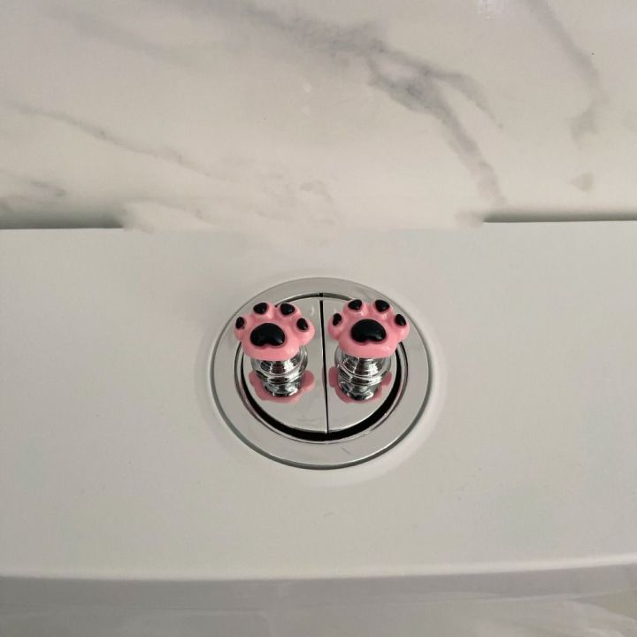 Universal Labor-saving Toilet Flush Button Cute Portable Toilet Press ...