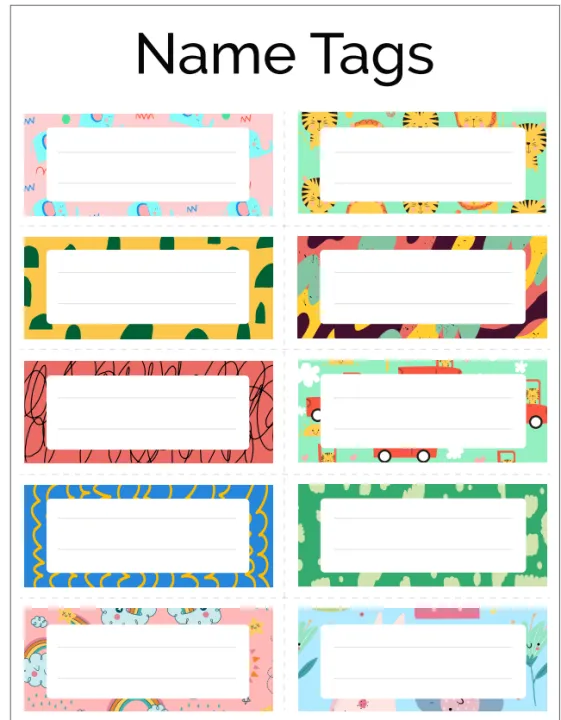 Name Tag - Pack of 20 | Daraz.pk