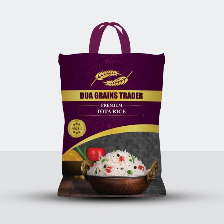 DUA GRAINS PREMIUM TOTA (BROKEN RICE ) 5KG | Daraz.pk