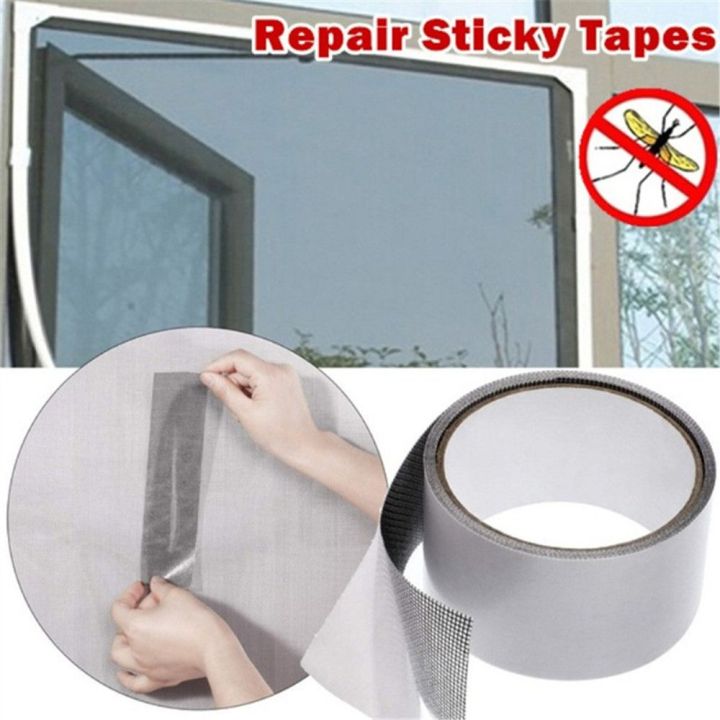 Portable Anti Insect mesh Sticky Wires Patch Tape Window Net Repair ...