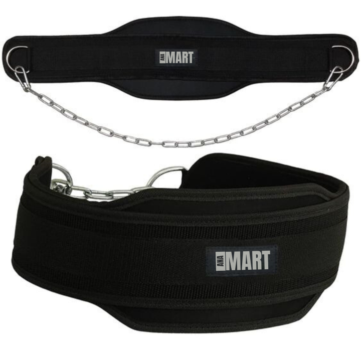 ANA.MART- Pull Ups Training Weightlifting Belt, Double Dip Belt for ...
