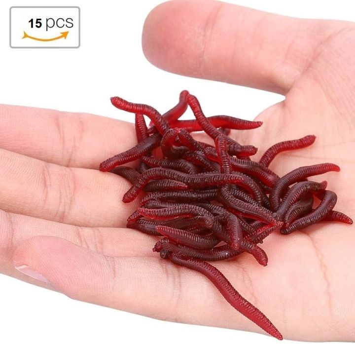 3-Inch Smelly Fishing Worms – Packs of 15, 20, 30 & 40 for Every Angler ...