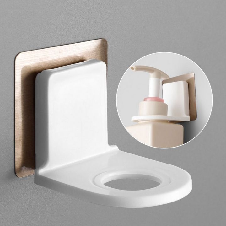 Shampoo Bottle Holder Wall Mounted Magic Sticky Shampoo Hook Shower ...