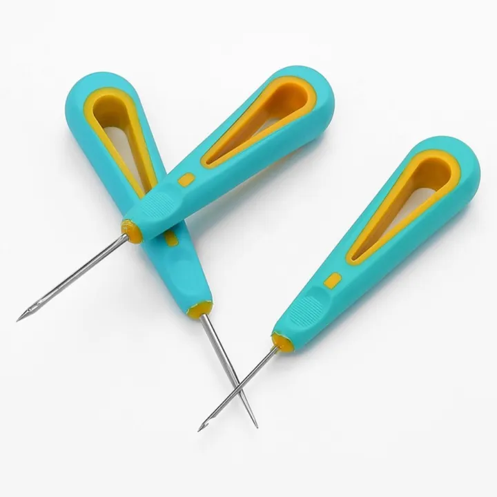 Safe Rubber Handle Shoe Repair Awl Sewing Tool Piercer Sewing Bradawl ...