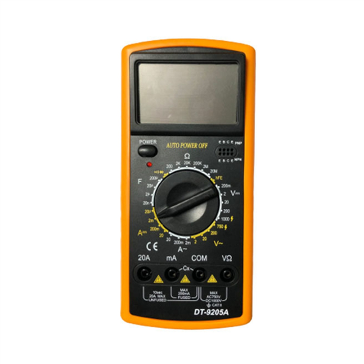 DT9205A LCD Digital Multimeter Portable AC DC Volt Voltmeter Ammeter Ohm Voltage Capacitance ...