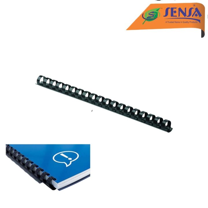 Document Binding Supplies Black Plastic Binding Combs - 1 Inch 19-Ring For Document Binding, 50 ...