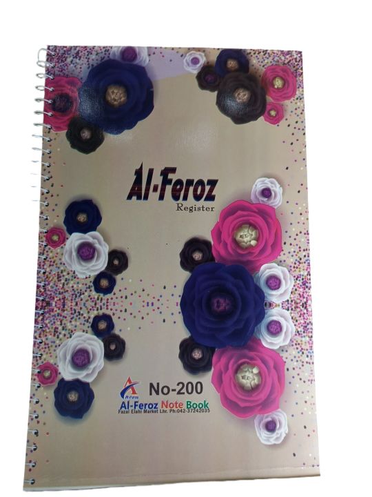 legal size spring Register with imported paper | Daraz.pk