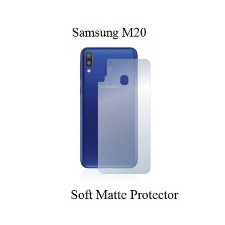 Samsung Galaxy M20 Back Matte Protector Soft Skin Sheet Soft Film ...