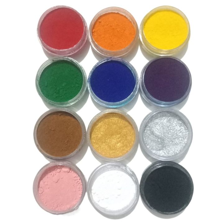 Creobiz Mica Powder Set – 12 Colors for Resin, Soap, Candle, Lip Gloss ...