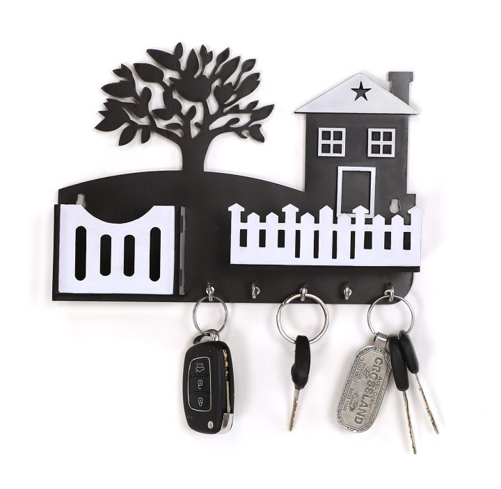 Wood Home Design Key Holder for Home | Wall Stylish Key Stand | Key ...