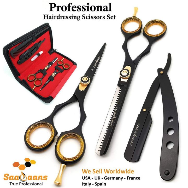 Premium Quality Barber Scissors SetProfessional 6 Inch Stainless Steel ...
