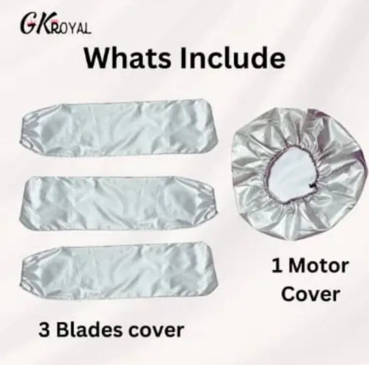 c – 4 Pcs Set | Washable Fan Blade Cover & Motor Protector | Anti-Dust ...