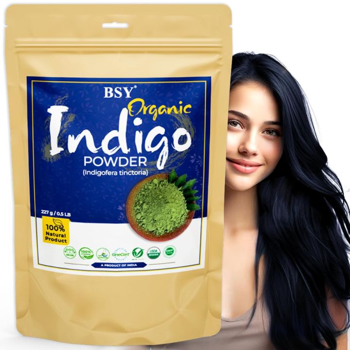 Indigo Powder - 100% Natural Indigofera Tinctoria (Indigo), Triple ...