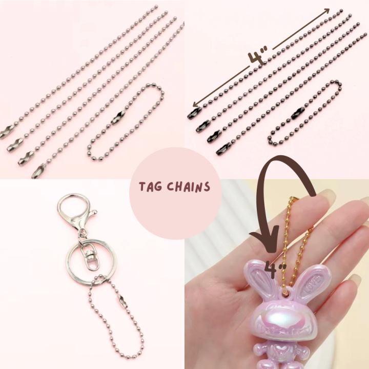 Metal Tag Chains Available in 3 Shades 50 Pcs | Daraz.pk