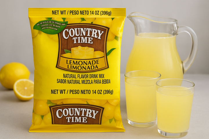 Country Time Lemonade Drink Mix – Classic Powder, 396g | Makes 2 ...