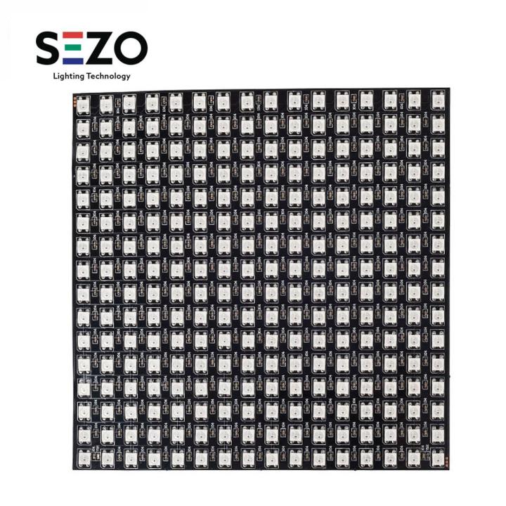 WS2812B ECO RGB Panel Screen 8x8 16x16 8x32 256 Pixels Digital Flexible ...
