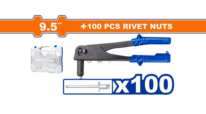 Wadfow 101 Pcs Hand Riveter And Rivets Kit WHR1909 | Daraz.pk
