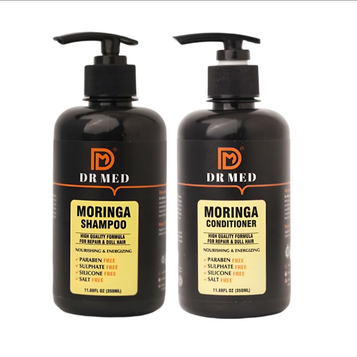 DR MED Moringa Shampoo and Conditioner Pack of 2 High Quality and ...
