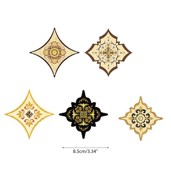 NICEFurniture 25pcs Self Adhesive Floor Tile Stickers Waterproof Beauty ...