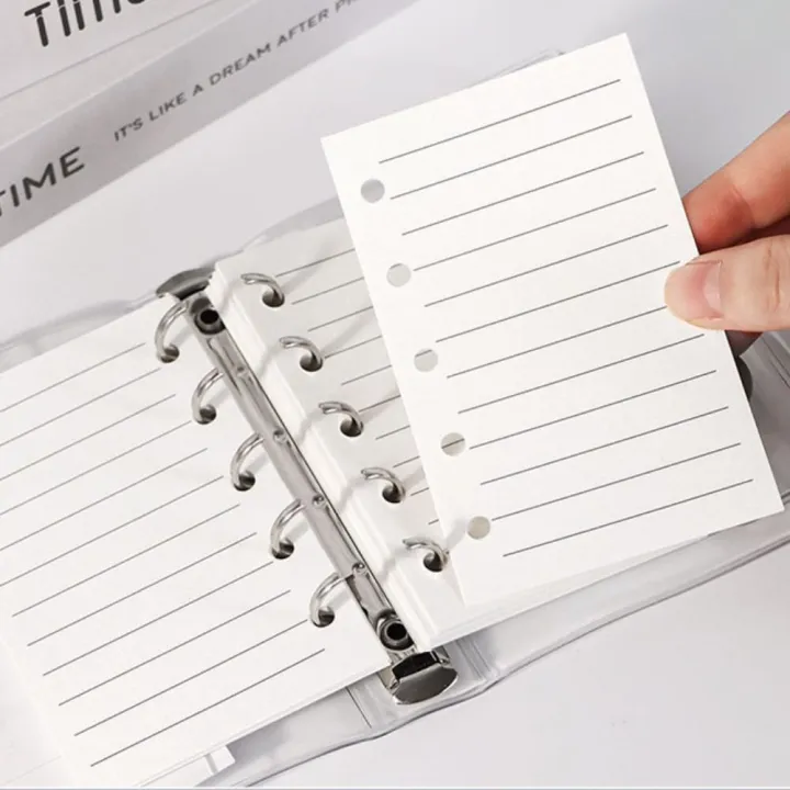 Fashion Transparent M5 binder Multiple Colors 5-hole Loose leaf ...