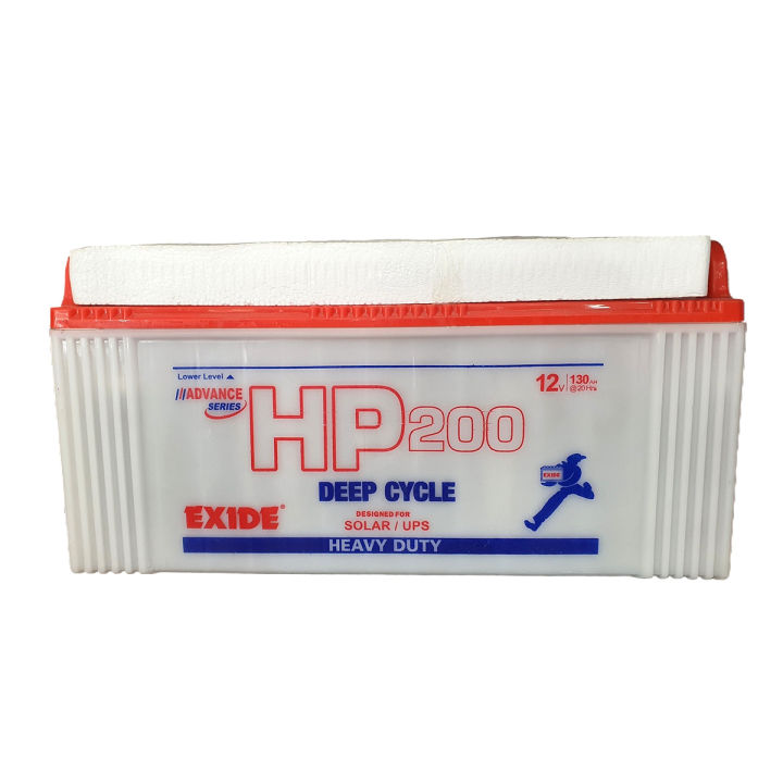 Exide Battery HP200 Deep Cycle 130 Ampere Heavy Duty Huge Size Long ...