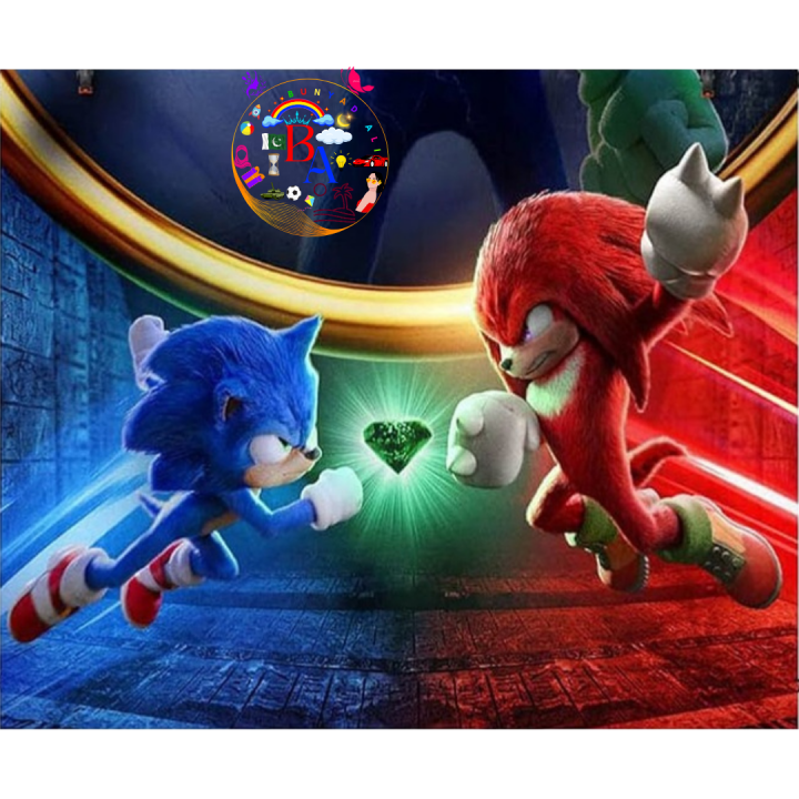 Sonic Fancy Backdrop Sonic Theme Fancy Panaflex Sonic Birthday Party ...
