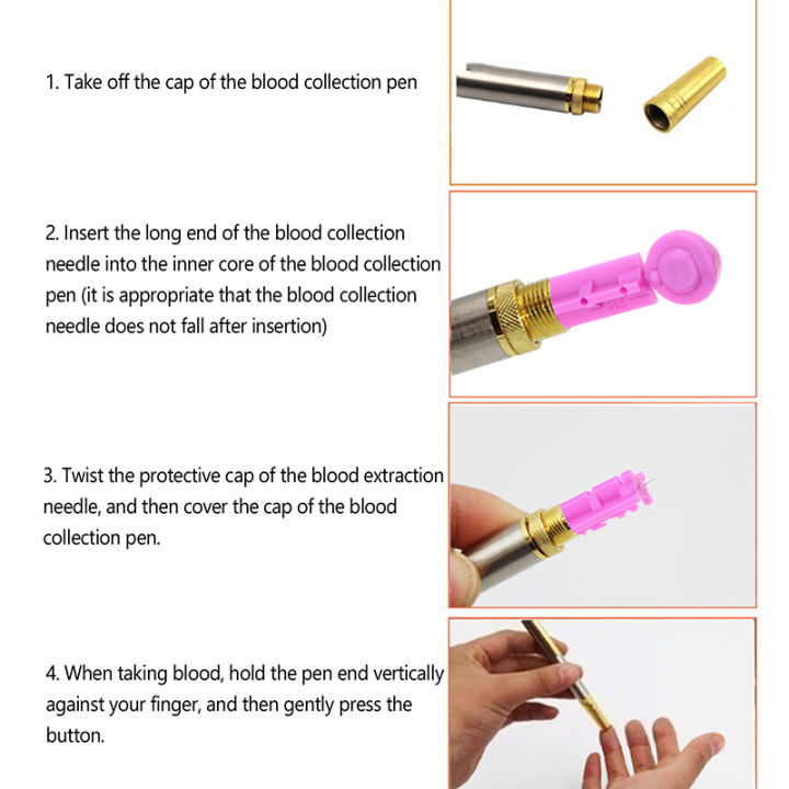 50Pcs Lancets For Diabetes Blood Glucose Testing 30G Count Diabetic ...