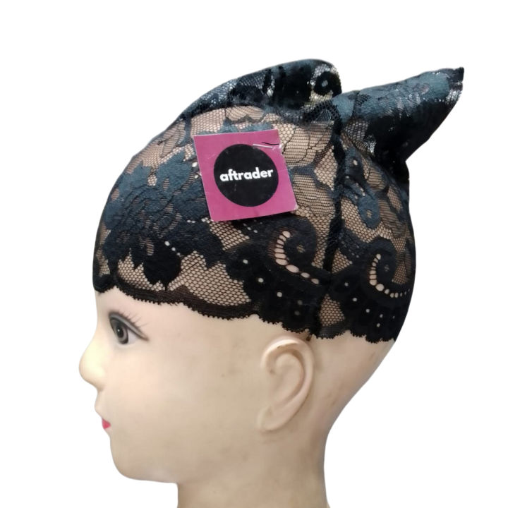 Pack of 1 black colour net cap for burqa hijab inner caps for muslim ...